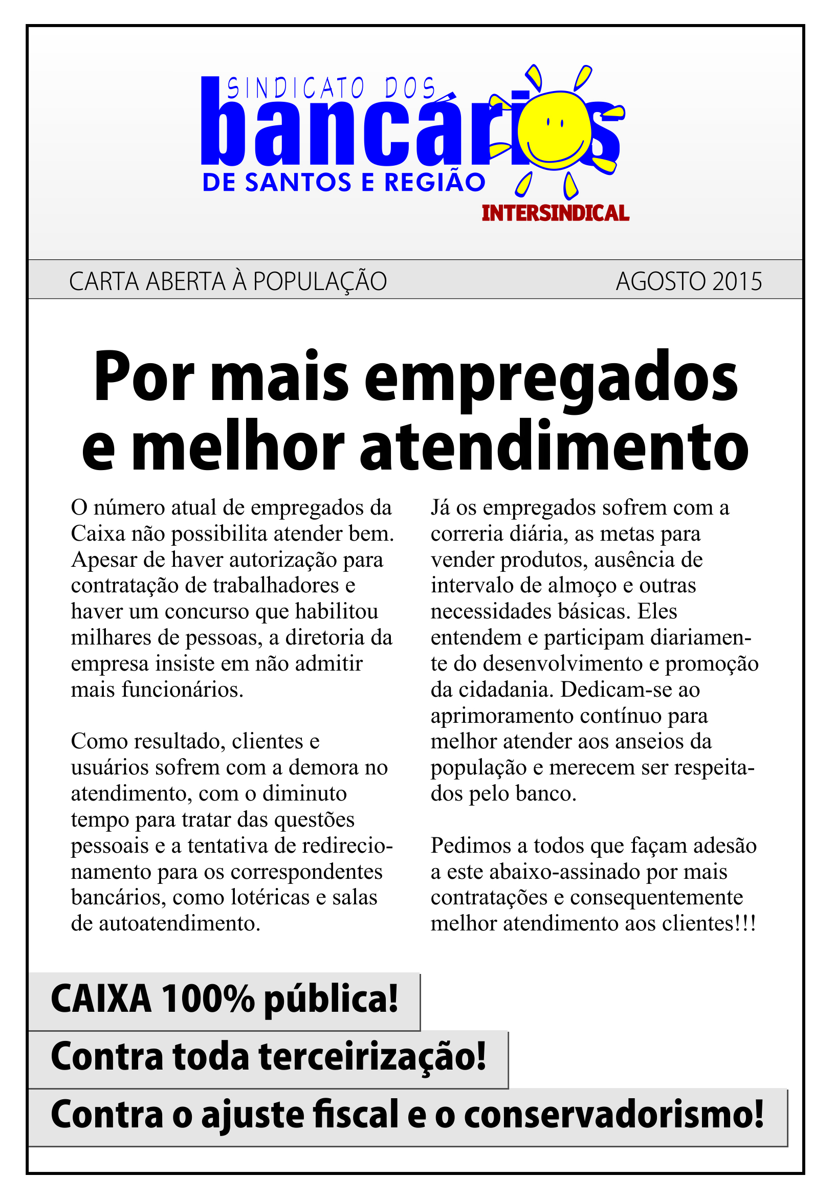 Exemplo De Uma Carta Aberta - REVOEDUCA